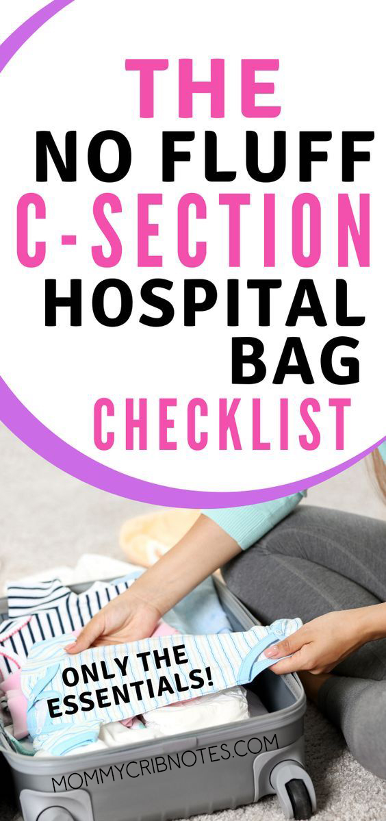 Realistic C-Section Hospital Bag Checklist