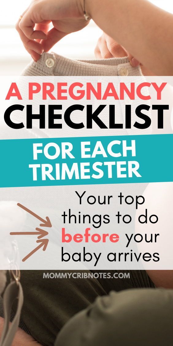 No-Fluff Pregnancy Checklist By Trimester